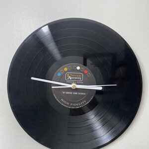 Vinyl Record Clock 12" | Made From Real Upcycled Vintage Vinyl - Etsy