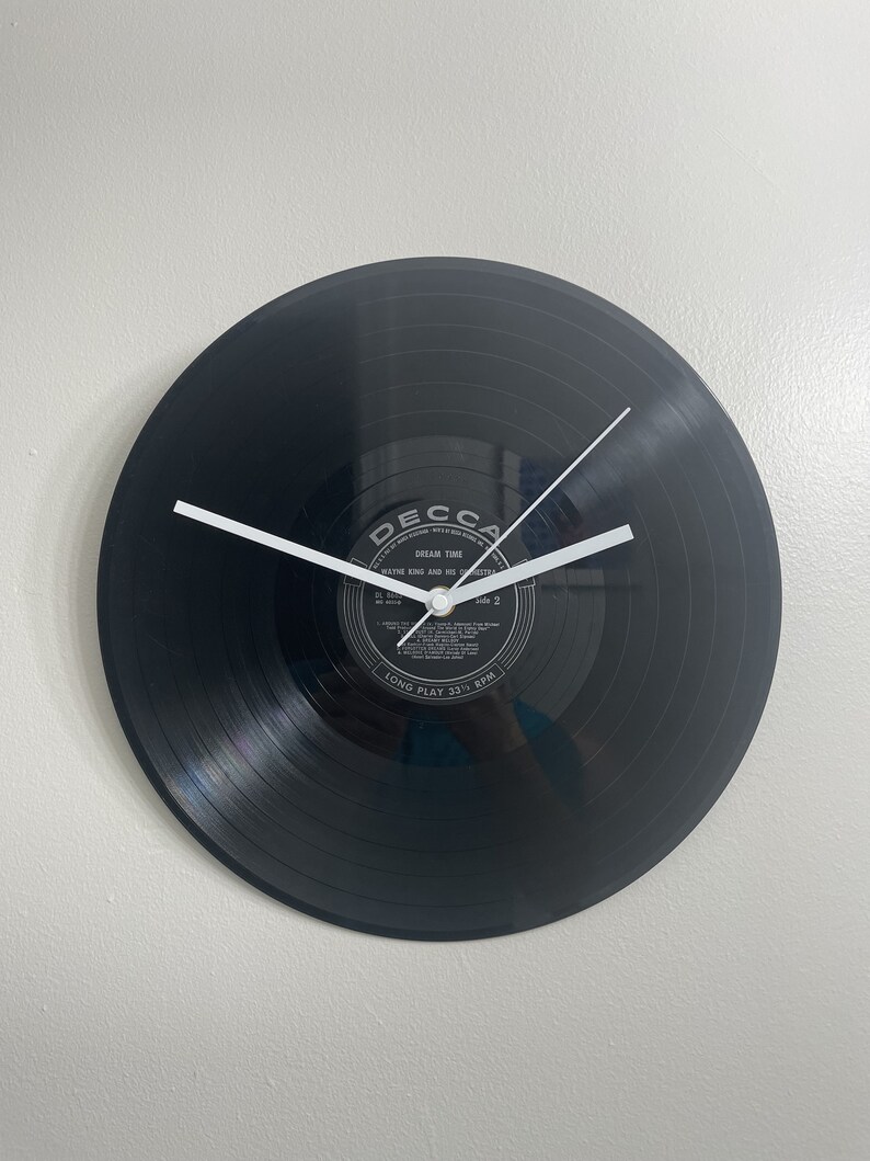 Vinyl Record Clock 12 Made From Real Upcycled Vintage Vinyl - Etsy
