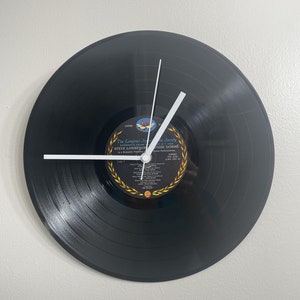 Vinyl Record Clock 12" | Made From Real Upcycled Vintage Vinyl - Etsy