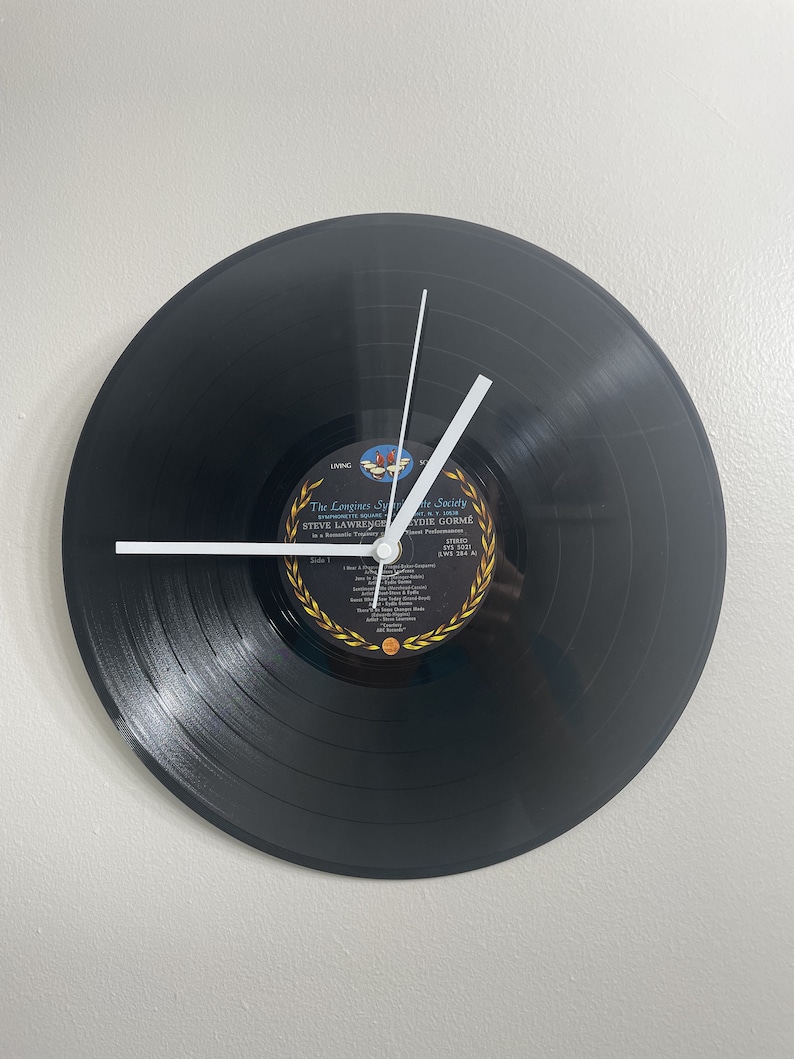Vinyl Record Clock 12 Made From Real Upcycled Vintage Vinyl - Etsy