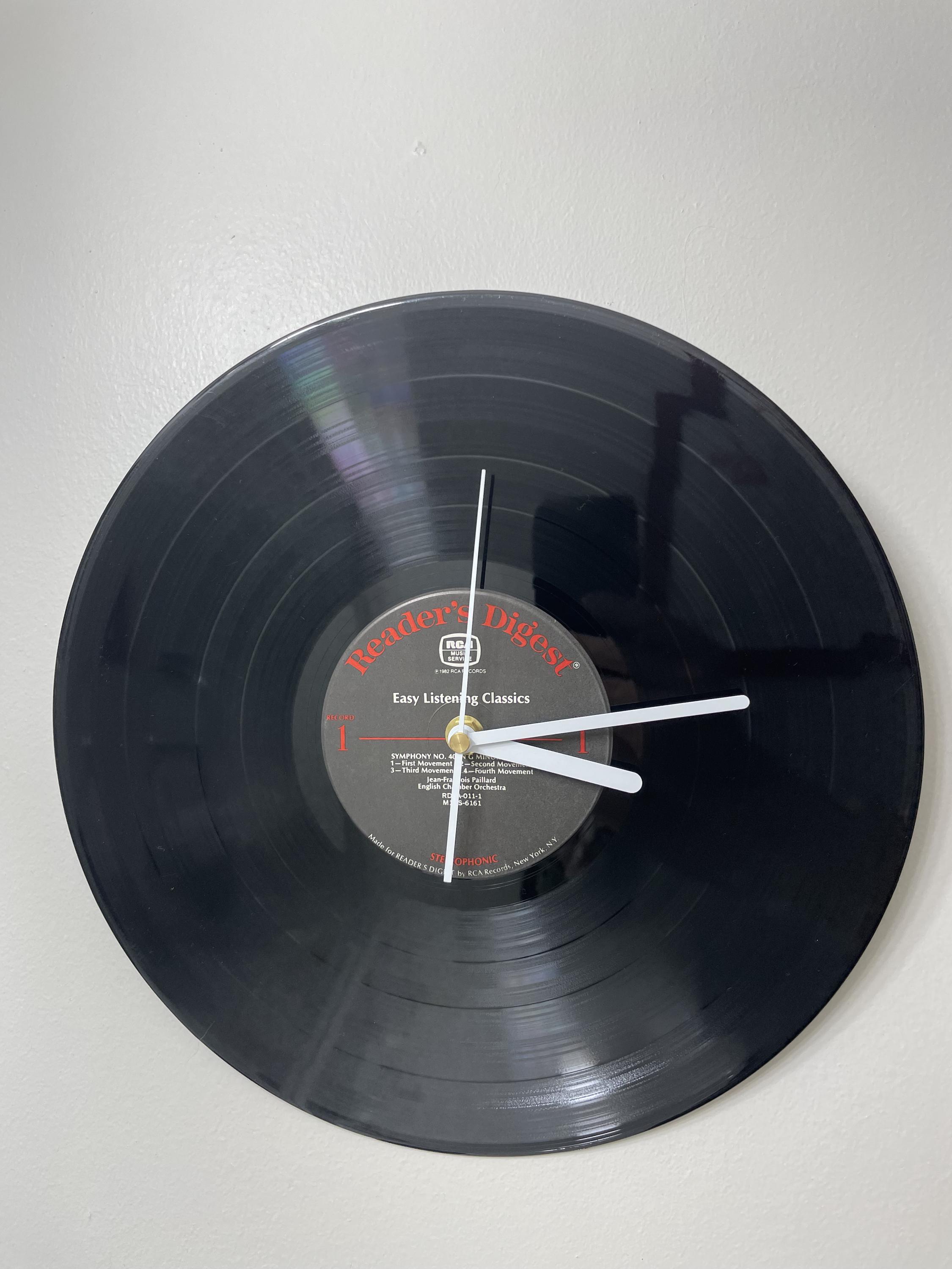 Vinyl Record Clock 12" | Made From Real Upcycled Vintage Vinyl - Etsy
