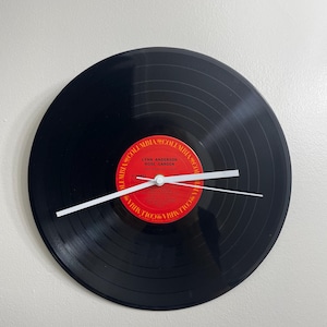 Vinyl Record Clock 12 Made From Real Upcycled Vintage Vinyl - Etsy