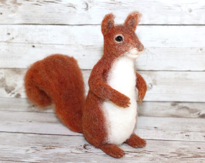 Needle Felted Red Squirrel - Etsy