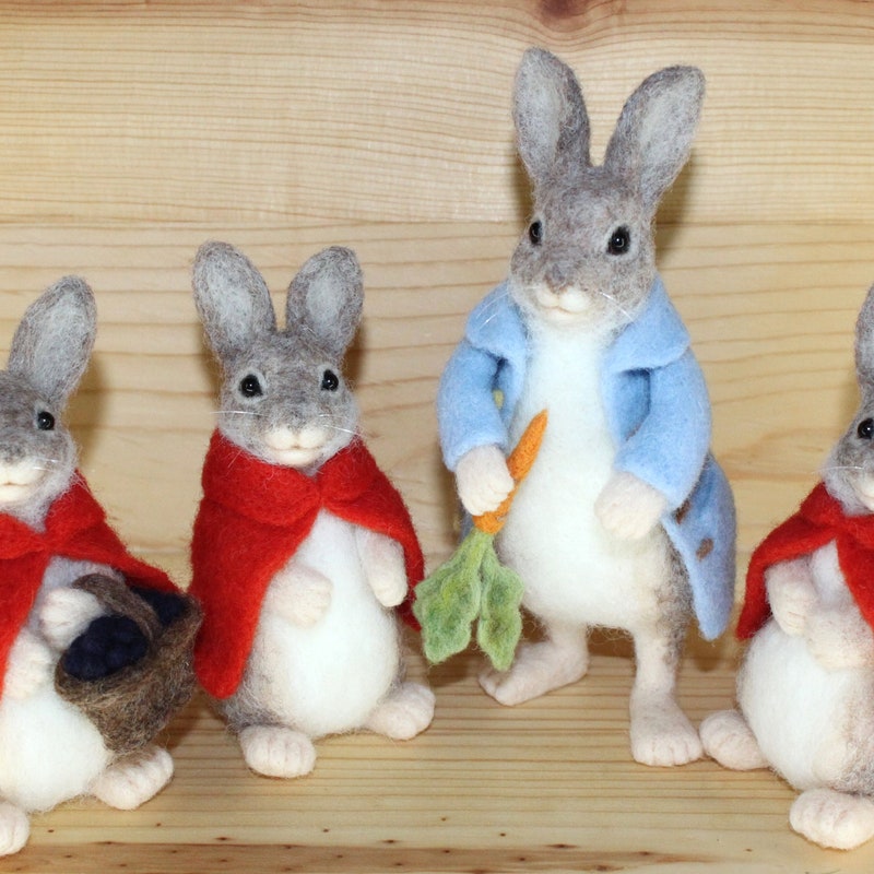 Needle Felted Rabbit - Etsy