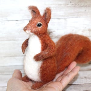 Needle Felted Red Squirrel - Etsy