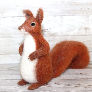 Needle Felted Red Squirrel - Etsy