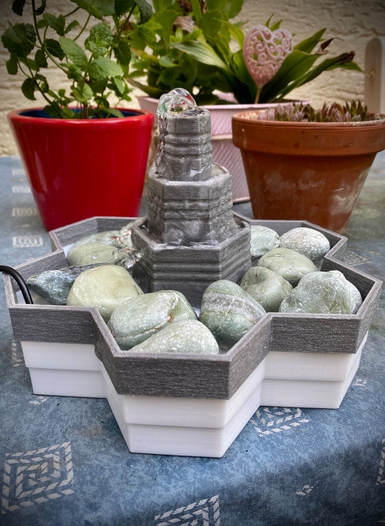 3D Printed Desktop Water Fountain - Etsy