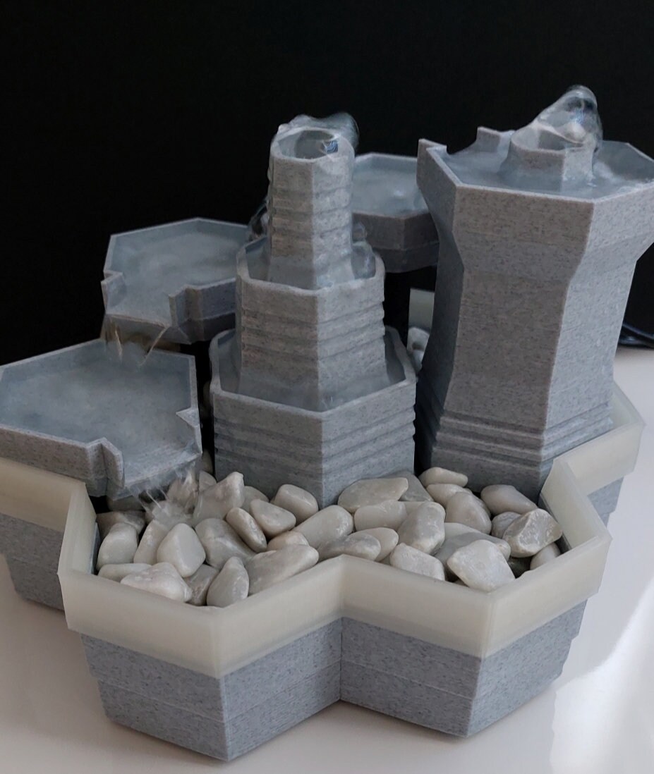3D Printed Desktop Water Fountain - Etsy