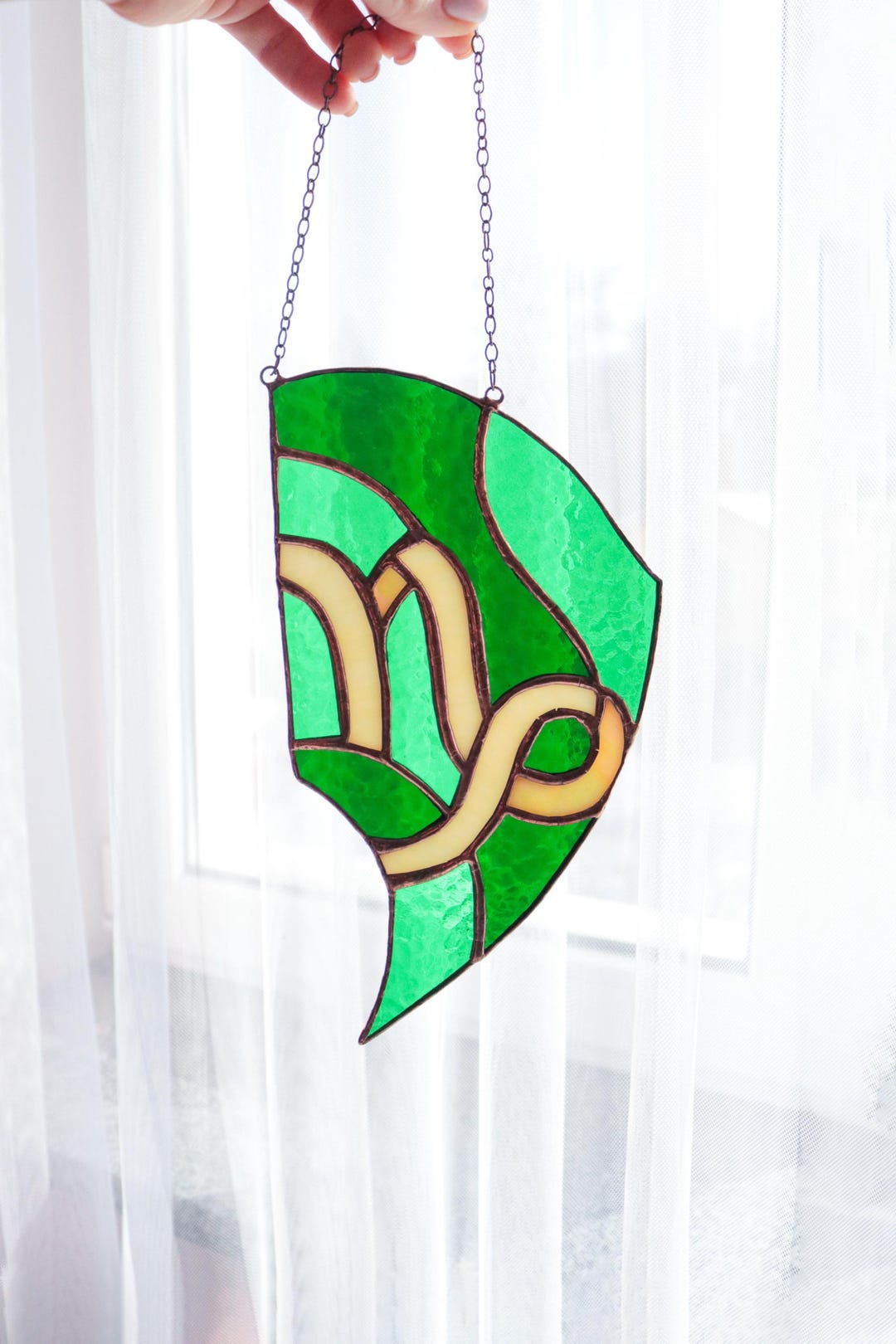 Zodiac Stained Glass Suncatchers, Earth Signs Collection: Virgo, Taurus ...