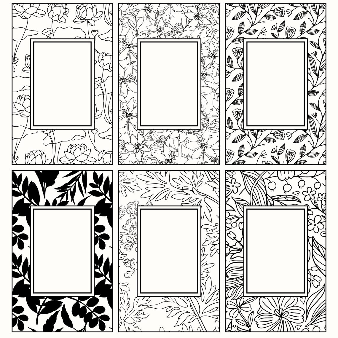 20 Bookbinding Covers, Floral Bundle - Fully Customisable With Spine ...