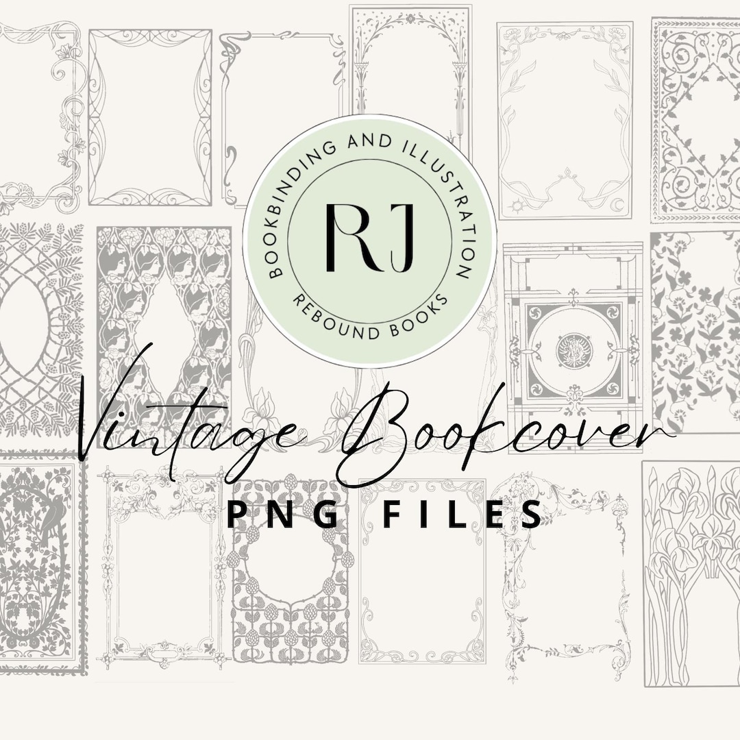 18 Vintage Book Cover Border Designs | Perfect for Cutting Machines ...