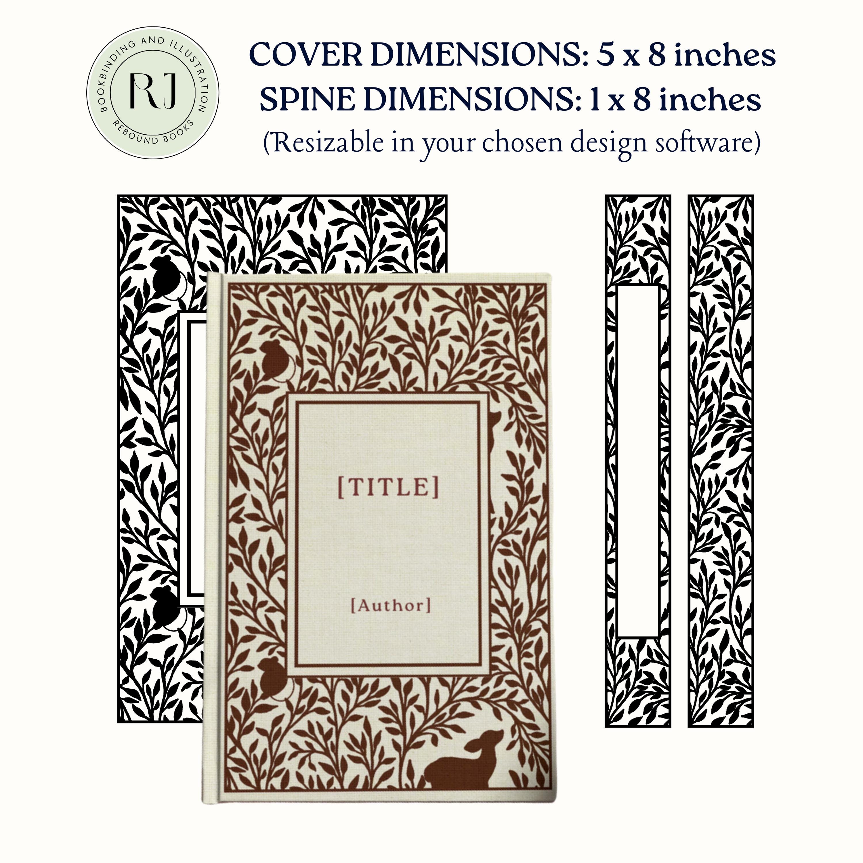 9 Bookbinding Covers, Nature Bundle - Fully Customisable With Spine and ...