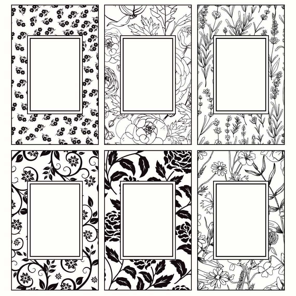 20 Bookbinding Covers, Floral Bundle - Fully Customisable With Spine ...