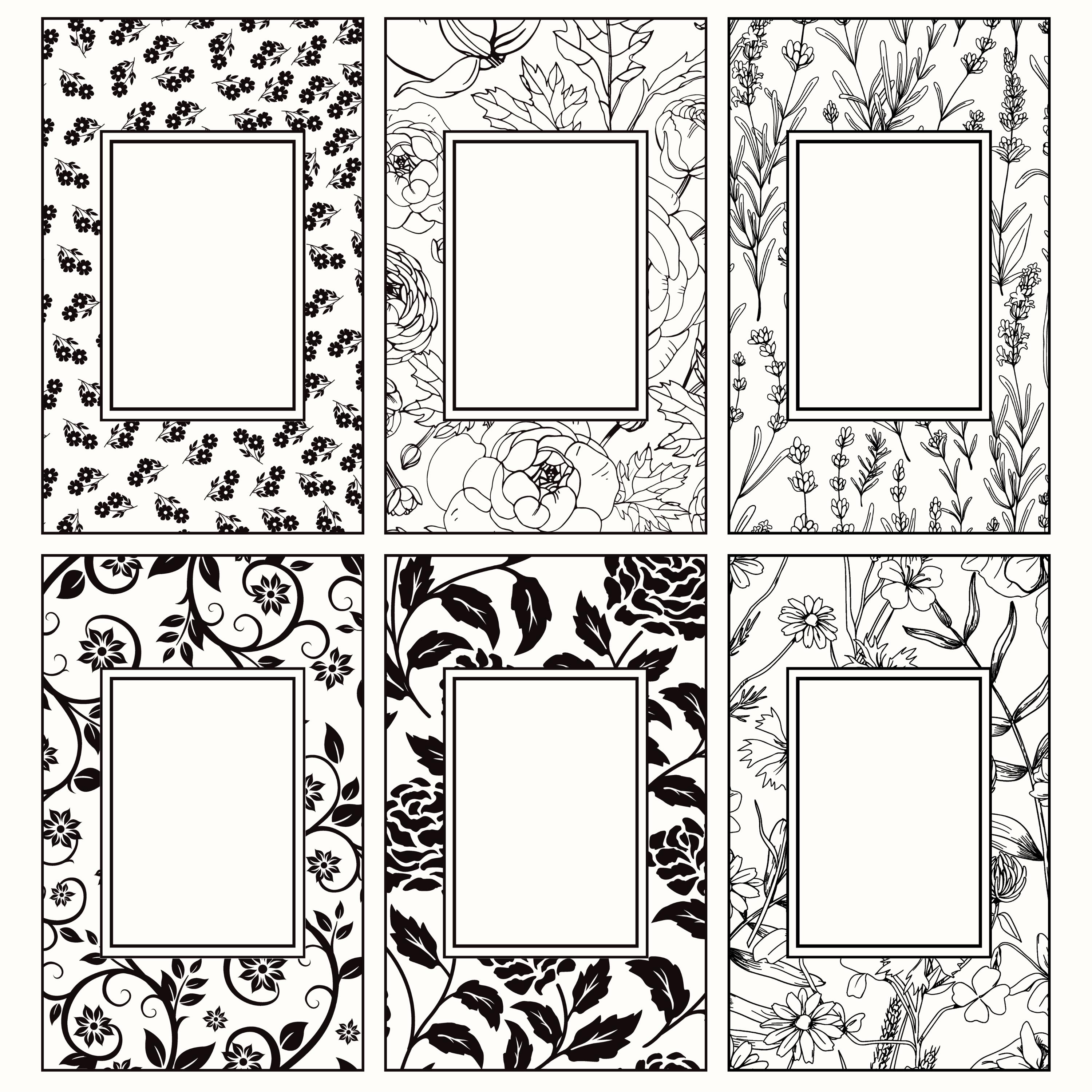 20 Bookbinding Covers, Floral Bundle - Fully Customisable With Spine ...