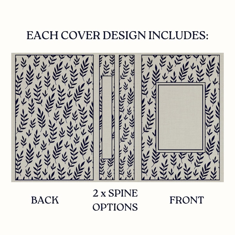 9 Bookbinding Covers, Nature Bundle - Fully Customisable With Spine and ...