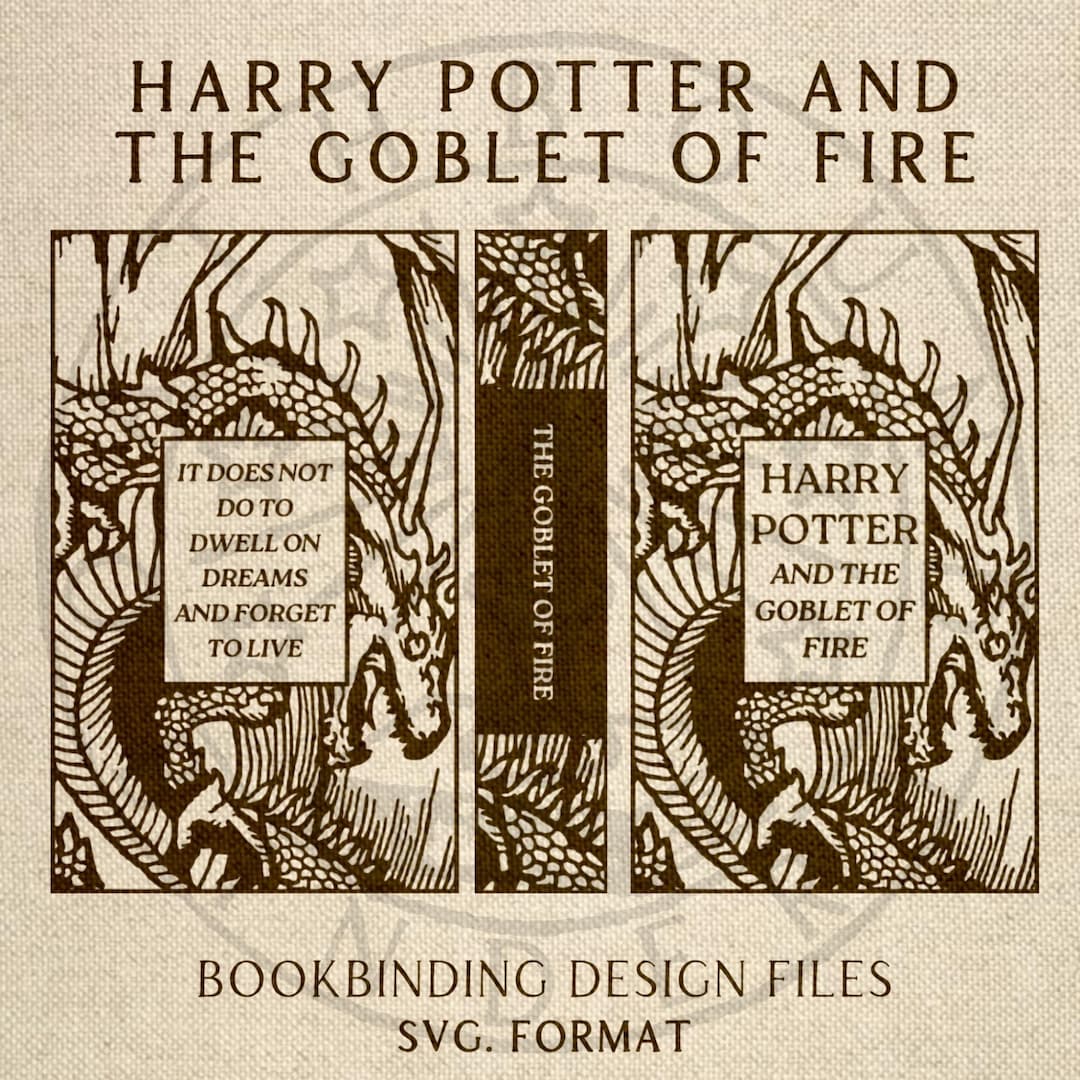 Harry Potter and the Goblet of Fire Book Covers for Bookbinding ...