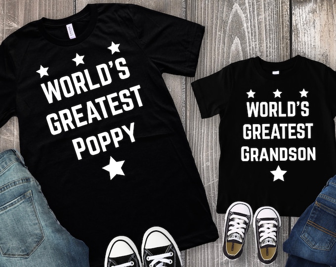 Poppy and Grandson Best Buds for Life Shirt Best Buds Shirts for Men ...