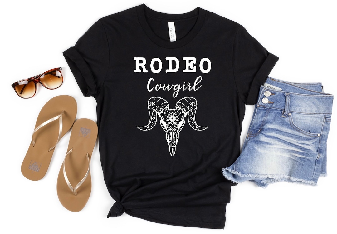Rodeo Cowgirl, camisa de rodeo para mujer. Linda camisa de rodeo, mamá ...