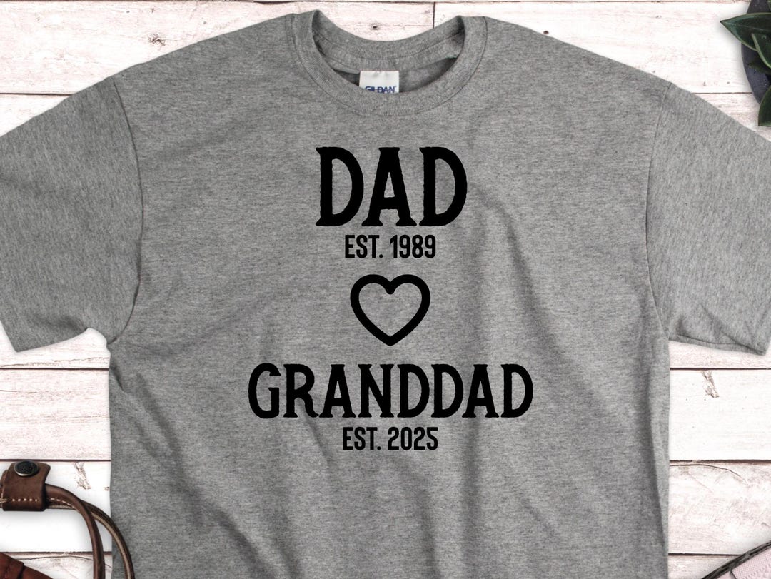 Custom Granddad Shirt, Personalized Granddad Shirt, First Time ...