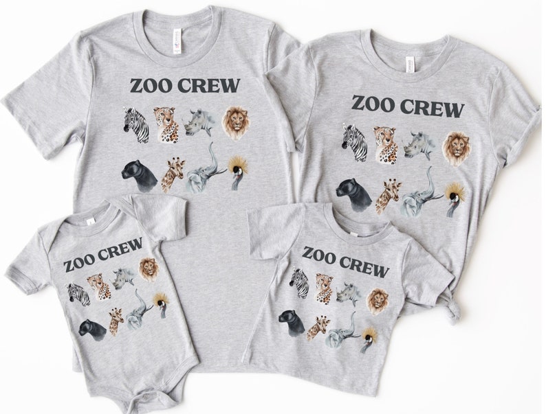 Zoo Crew Shirt Family Matching Shirts Animal Keeper Custom | Etsy