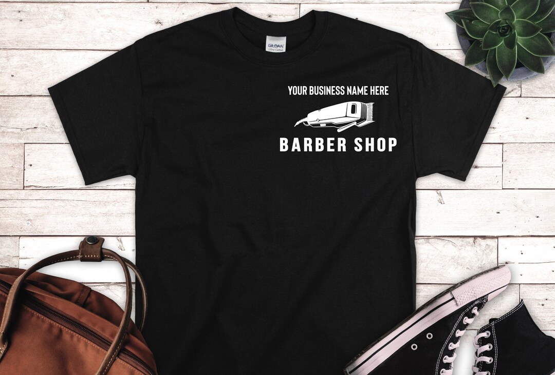 Customized Barber Shop Logo Shirt, Customized Barber Shop Logo Shirt ...