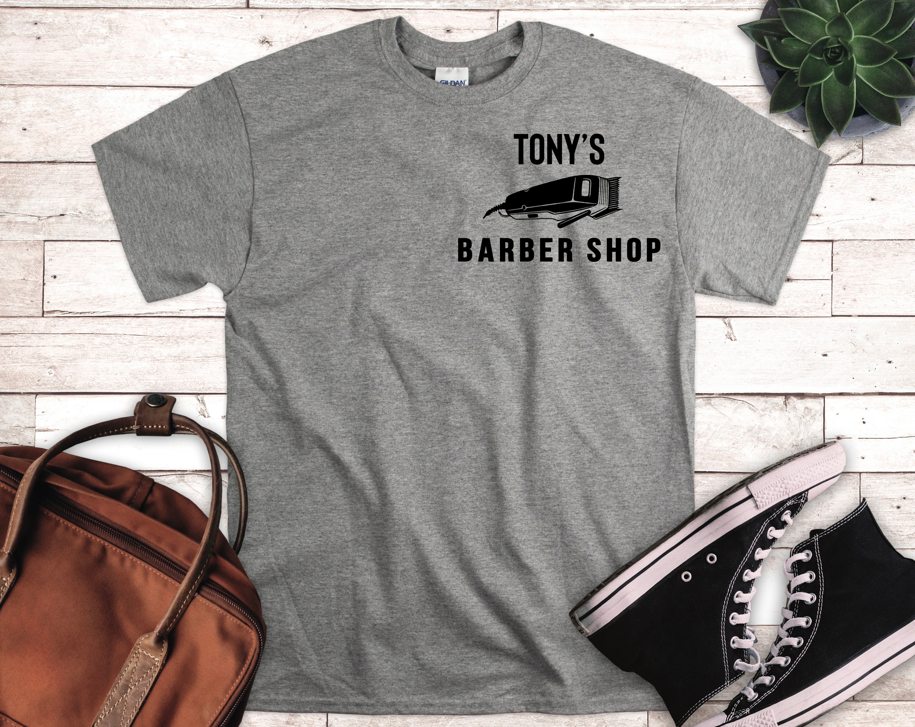 Customized Barber Shop Logo Shirt, Customized Barber Shop Logo Shirt ...