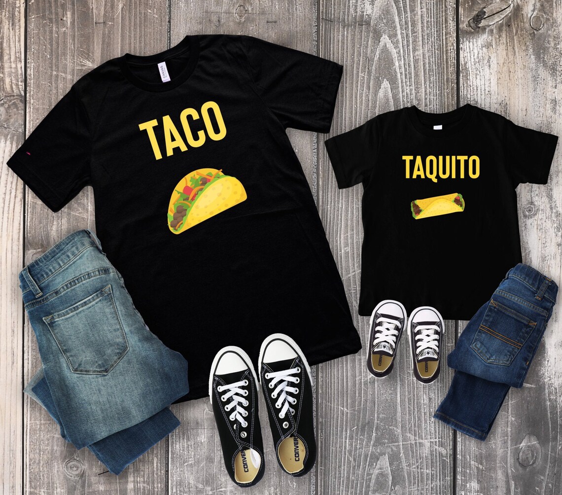 Taco & Taquito Men's T-shirt and Infant Bodysuit Dad and - Etsy