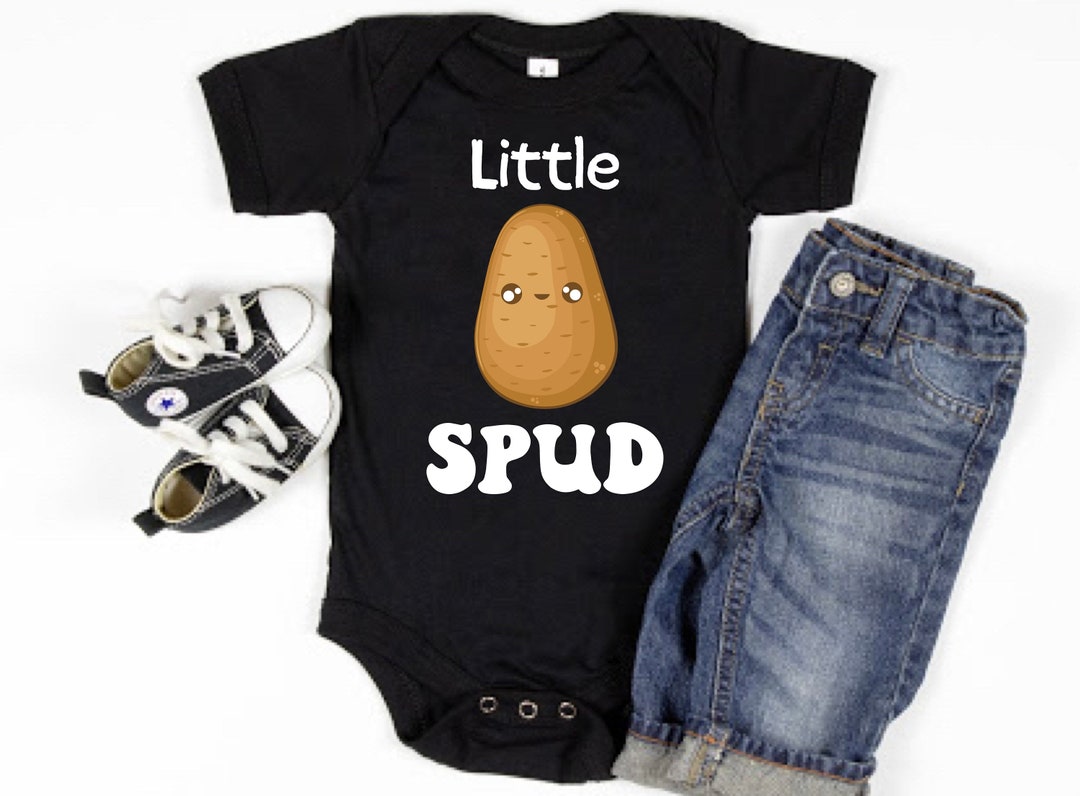 Cute Potato Baby Bodysuit One Piece, Little Spud Toddler Shirt, Funny ...