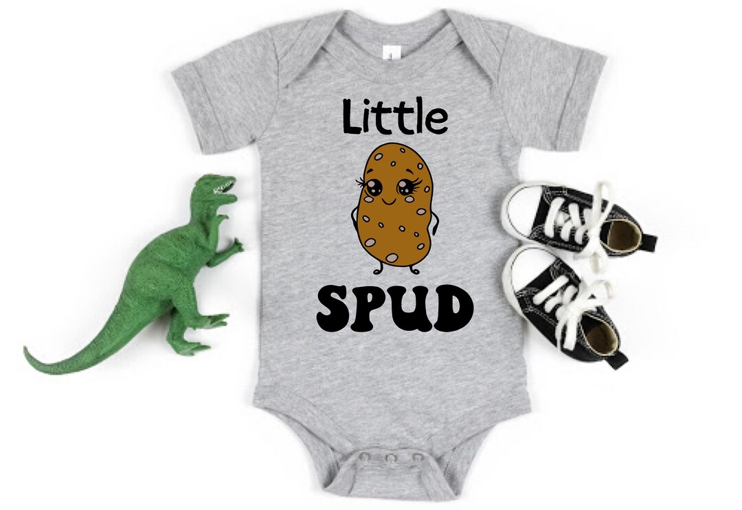 Cute Potato Baby Bodysuit One Piece, Little Spud Toddler Shirt, Funny ...