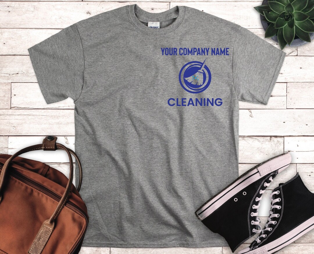Customized Cleaning Business Logo Shirt, Customized Cleaning Company ...