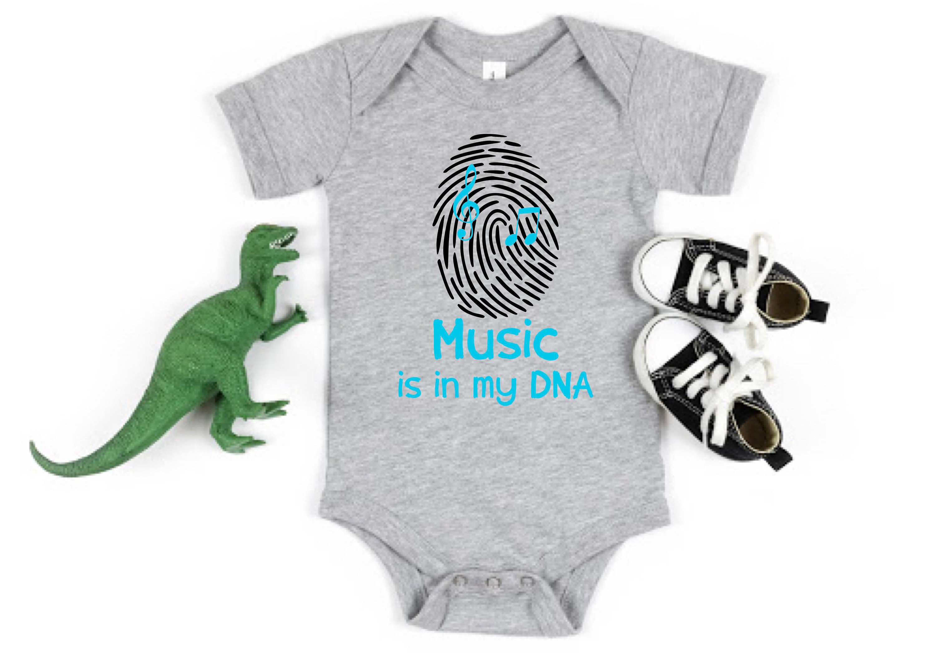 Music is in My DNA Baby Bodysuit, Cute Musician Bodysuit, Music Lover ...