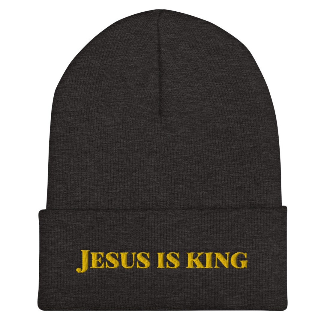 Christian Winter Hat Jesus is King Beanie Skull Cap Unisex Mens Womens ...