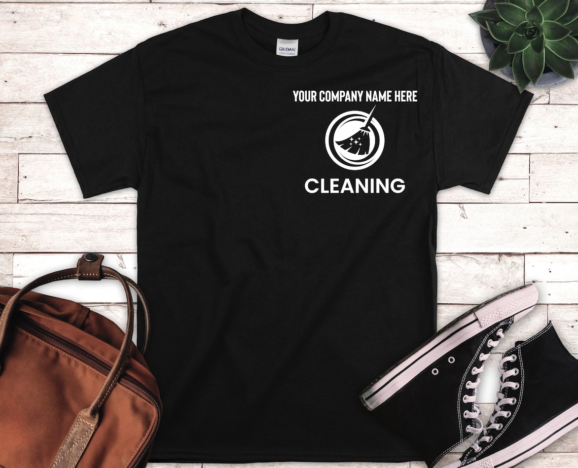 Customized Cleaning Business Logo Shirt Customized Cleaning - Etsy