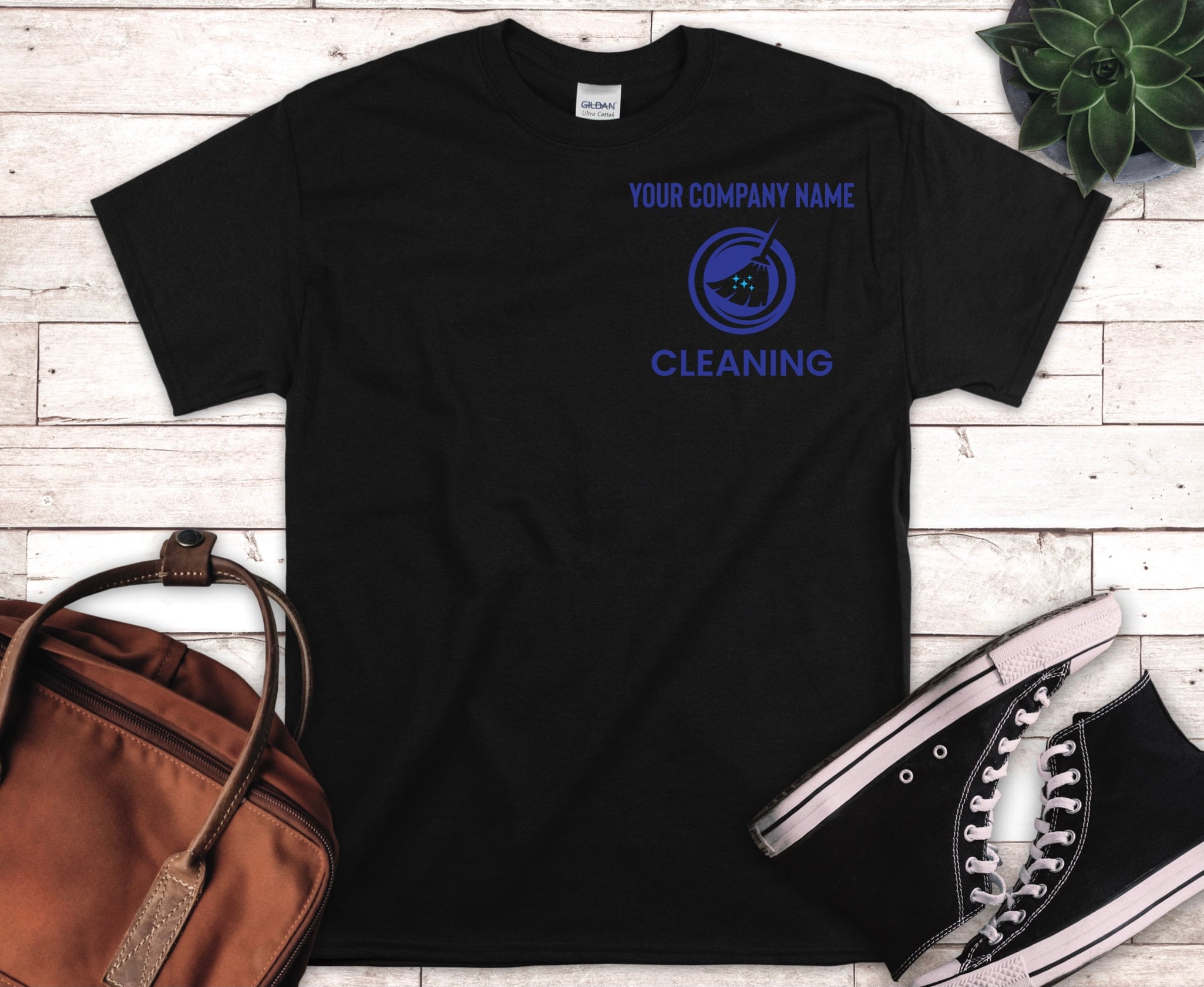 Customized Cleaning Business Logo Shirt Customized Cleaning - Etsy
