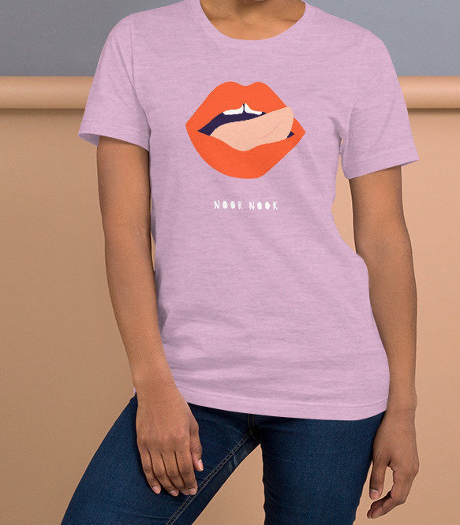 Red Lips Tongue T Shirt Short-Sleeve Unisex Lips T-Shirt | Etsy
