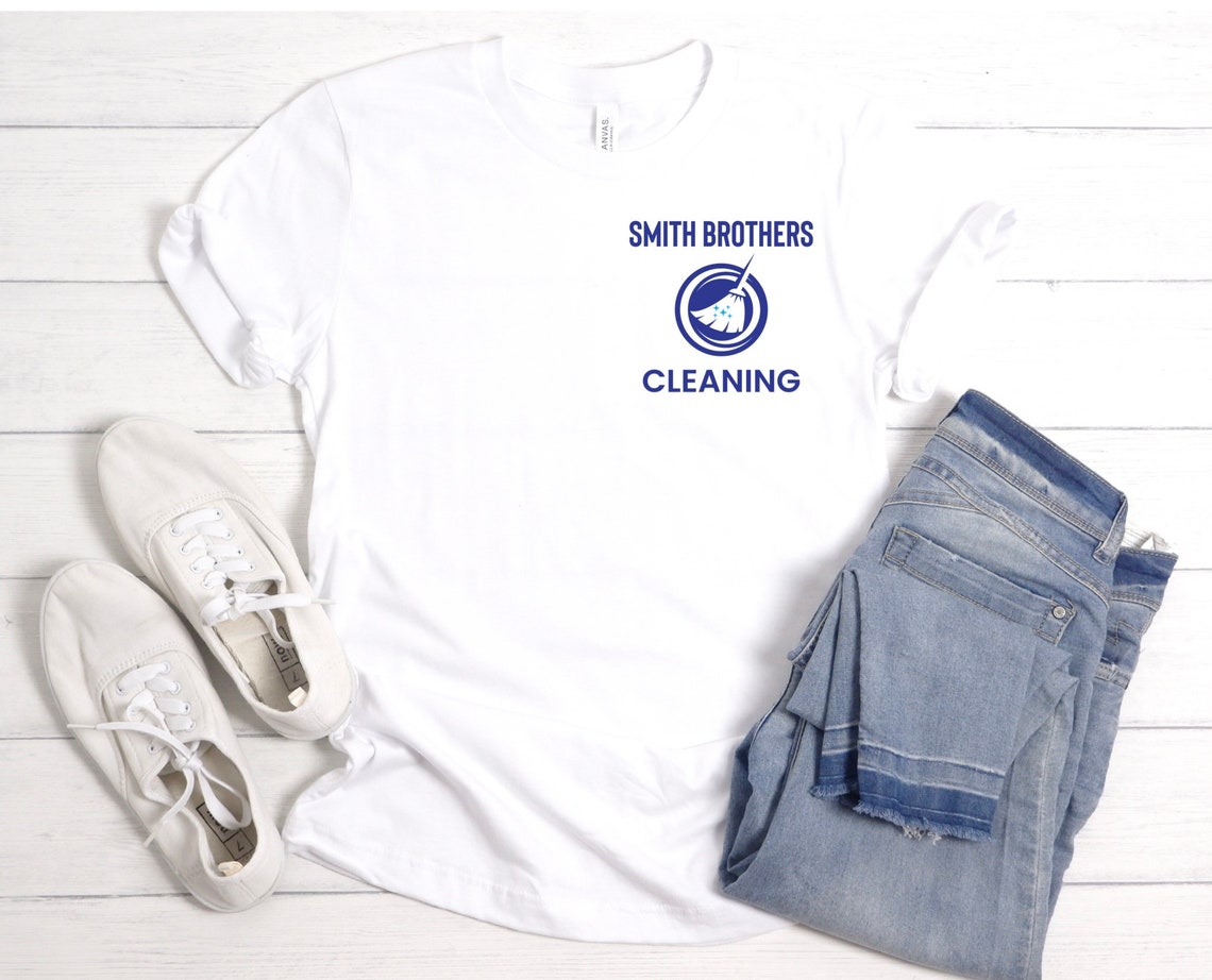 Customized Cleaning Business Logo Shirt Customized Cleaning - Etsy