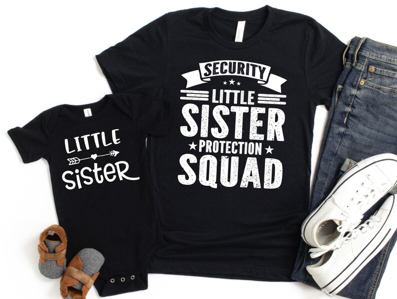 Big Brother Little Sister Shirts, Security Protection Squad, Baby ...