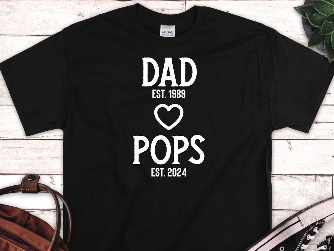 Custom Pops Shirt: First Time Pops Gift, Personalized Tee - Etsy