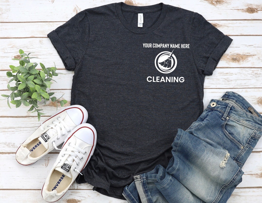 Customized Cleaning Business Logo Shirt, Customized Cleaning Company ...
