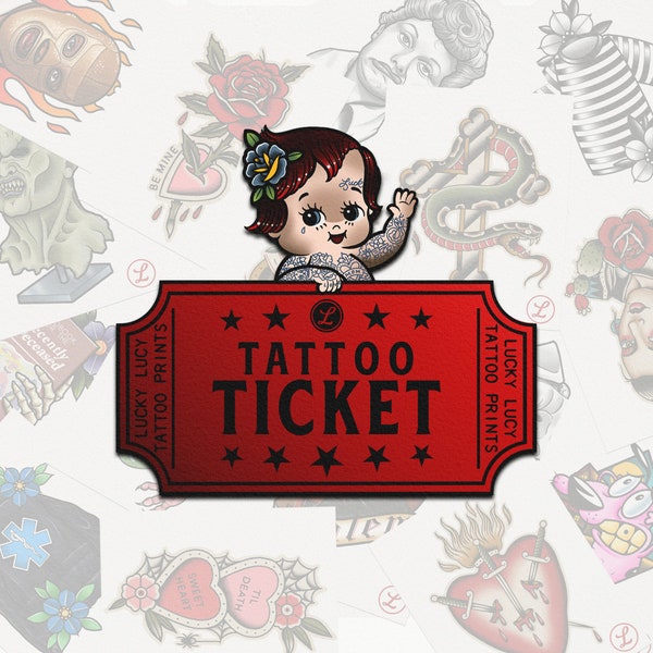 Traditional Tattoo Ticket - Etsy
