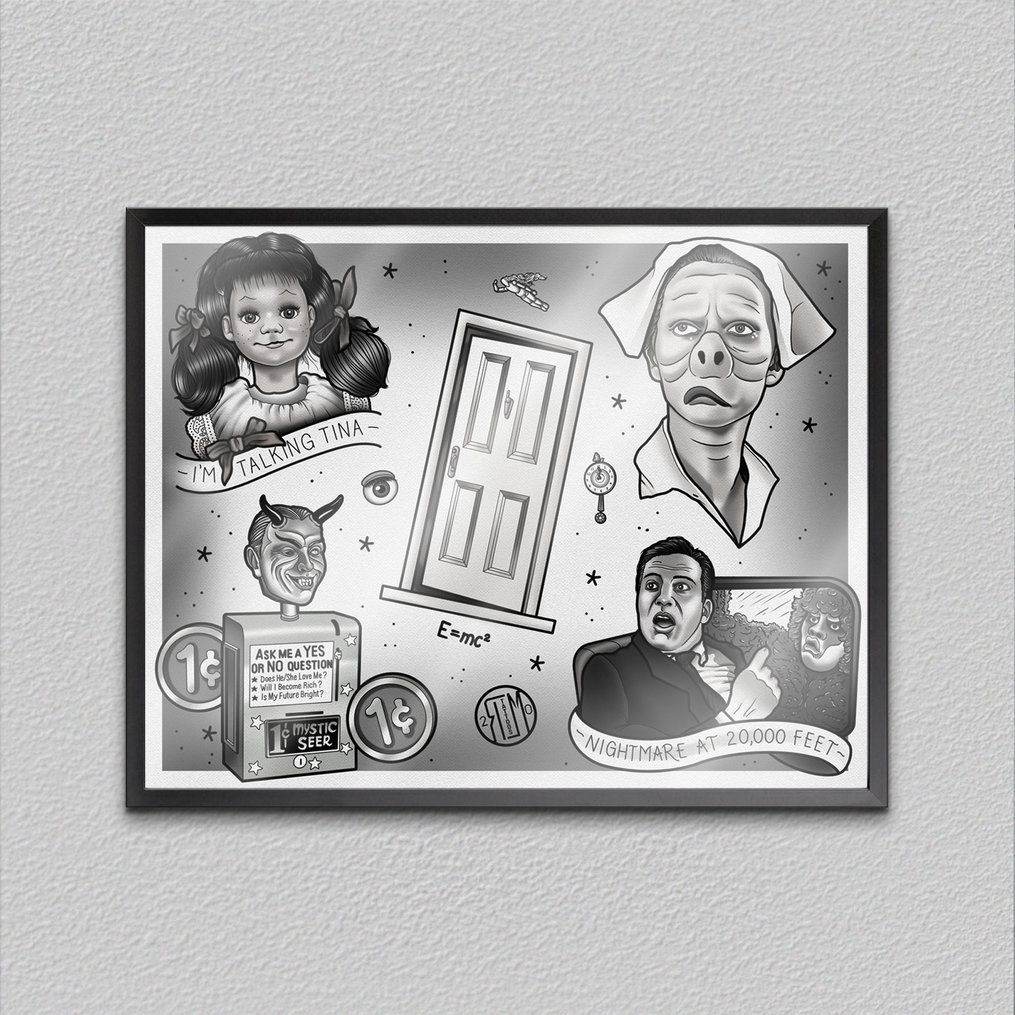 Imprimir 11x14 Twilight Zone Tattoo Flash - Etsy España