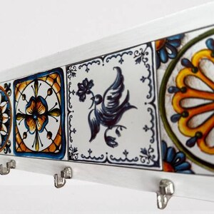 Talavera Key Holders Key Holder for Wall Turquoise Rustic - Etsy