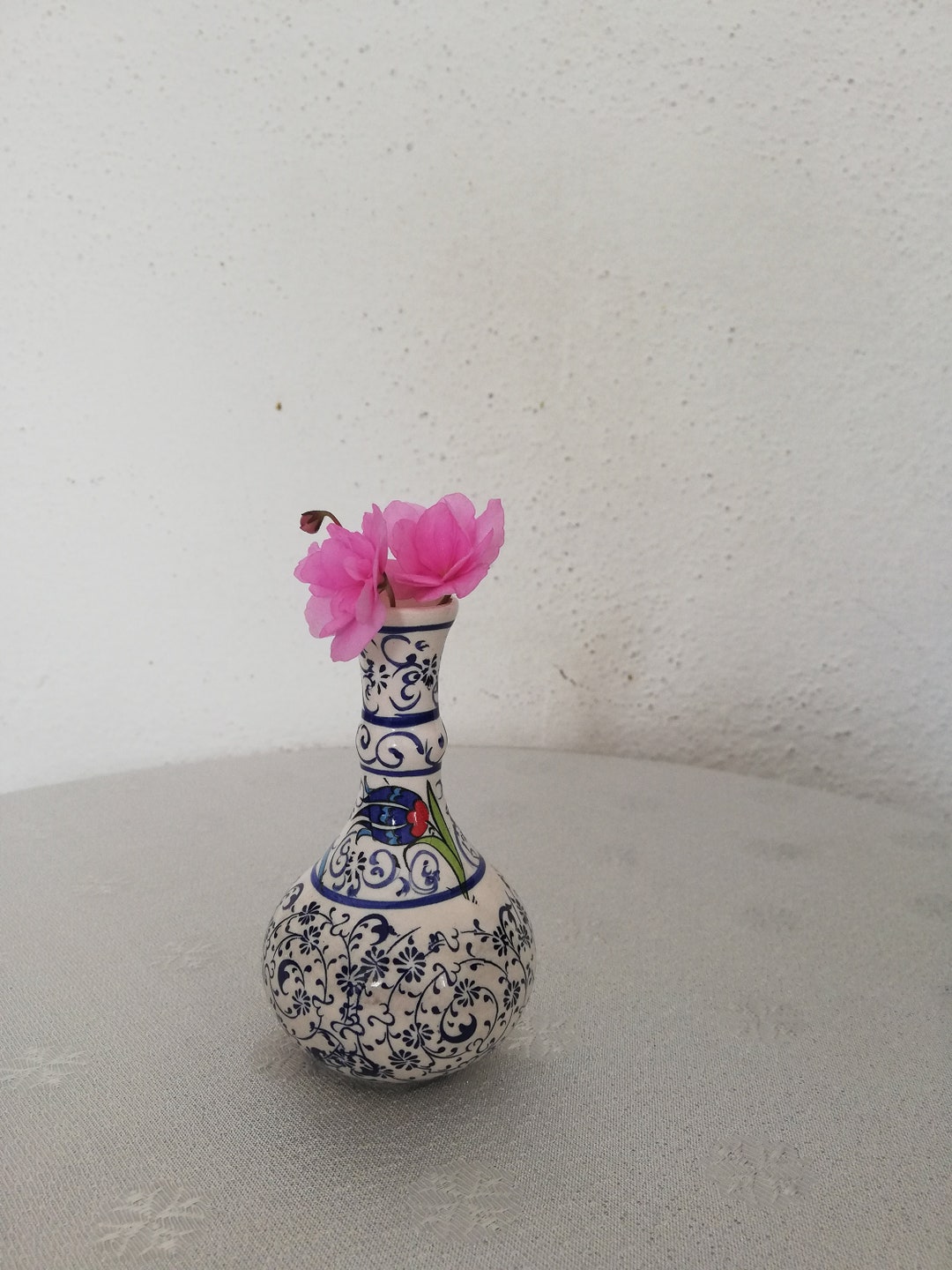 Vase 11 Cm Handmade Ceramic Vase Turkish Kutahya Ceramic Vases Hand ...