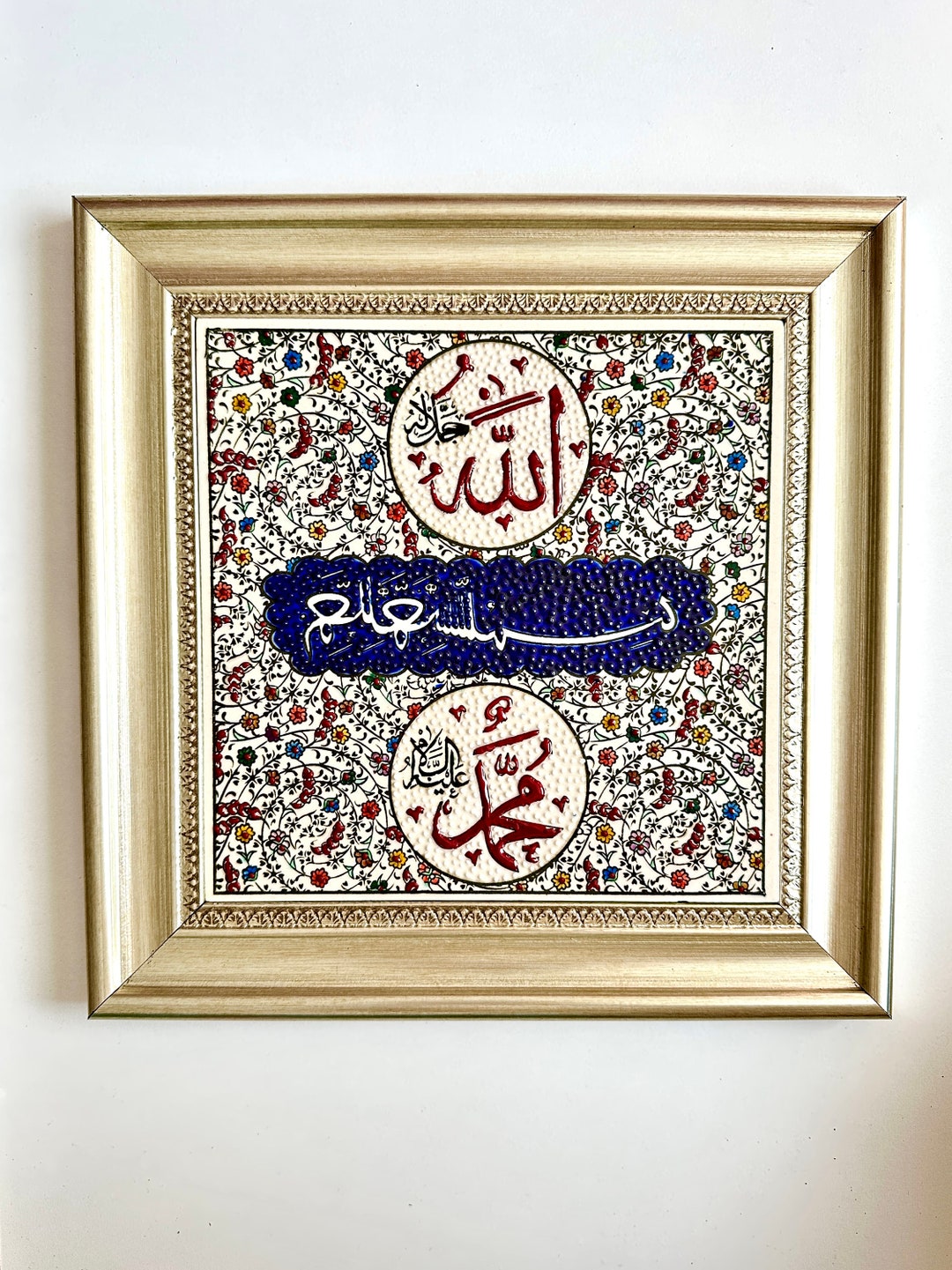 Ceramic Tile, Turkish Handmade Gift, Home Decor, Hand Painted Gift ...