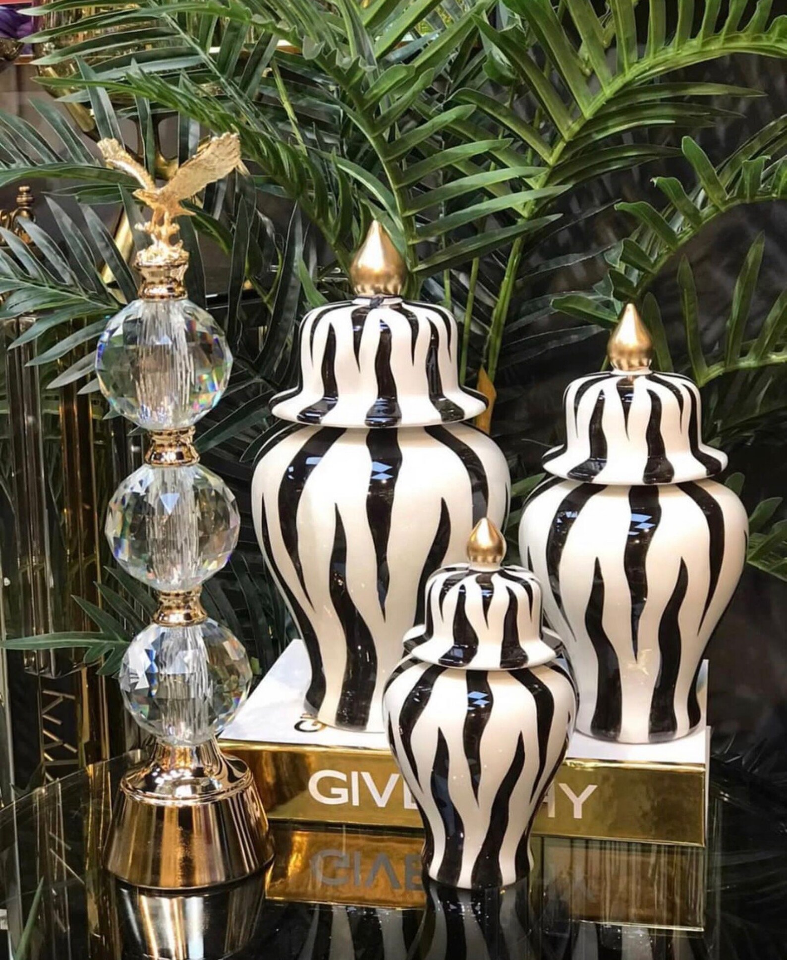 Zebra Ceramic Ginger Jar With Lid Set of 3 Handmade Ceramic - Etsy