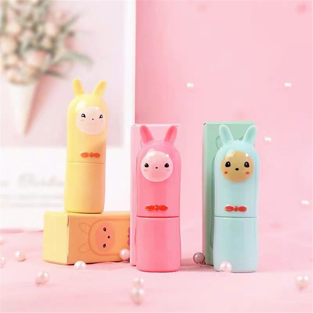 Cartoon Smiley Face Round With Packaging Box Lipstick Tube Empty Lip ...