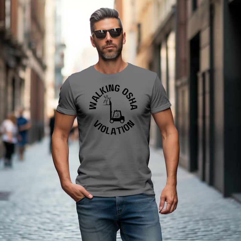 Walking OSHA Violation T Shirt, Funny Tee, Work Humor - Etsy