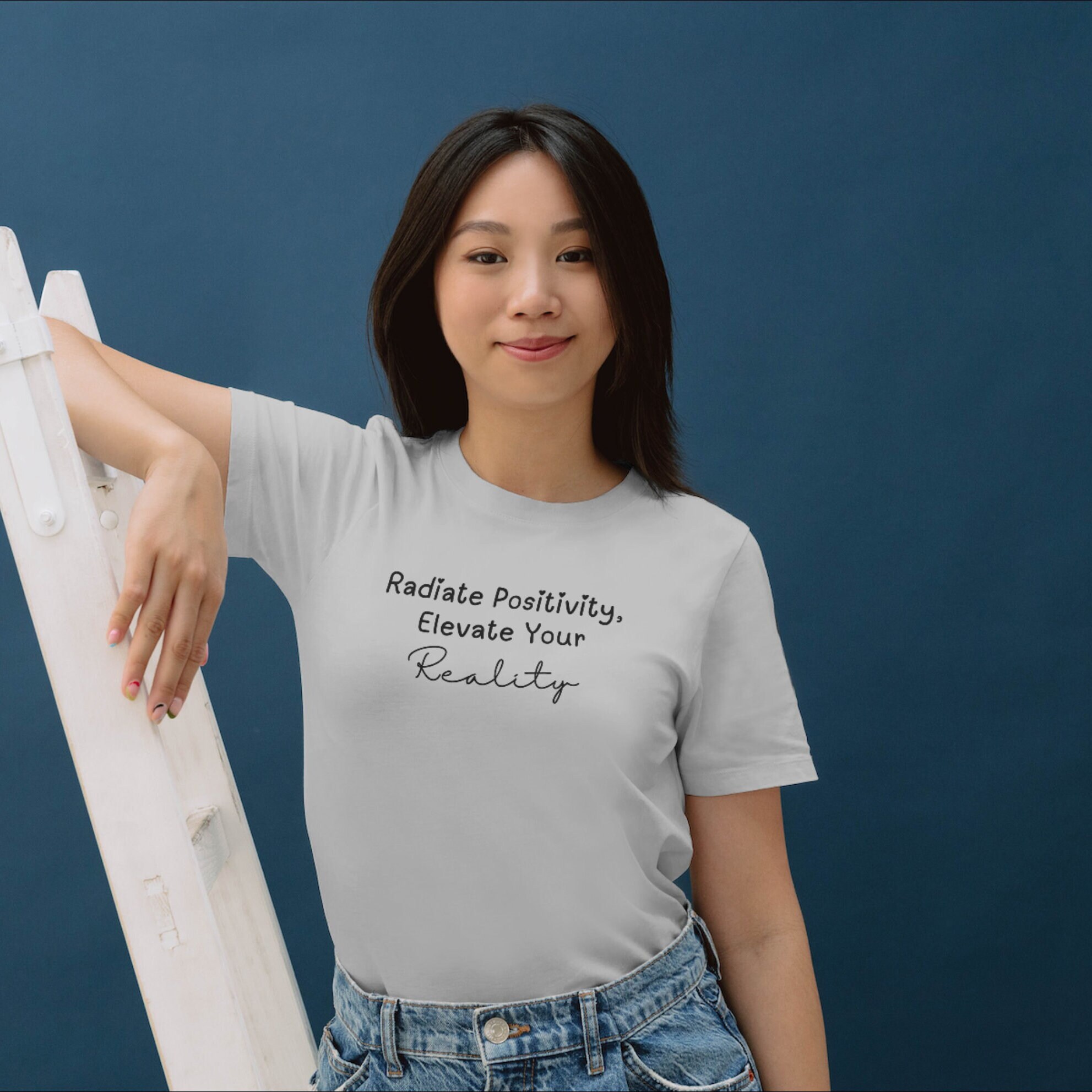 Radiate Positivity, Elevate Your Reality T-shirt, Trendy Tee, Mental ...