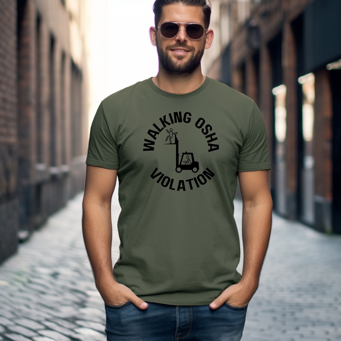 Walking OSHA Violation T Shirt, Funny Tee, Work Humor - Etsy