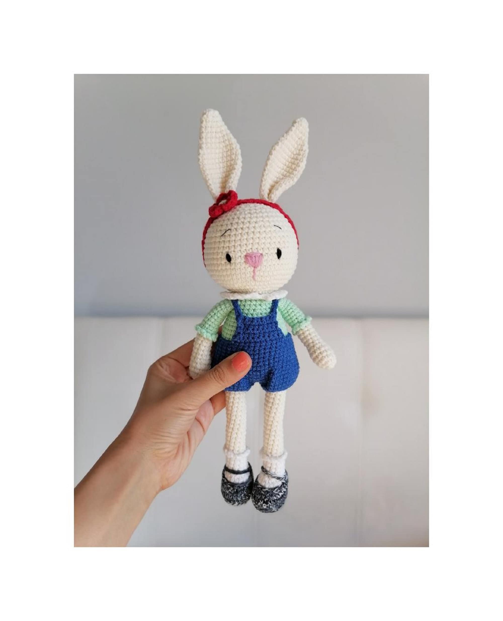 Crochet Bunny, Amigurumi Rabbit Toy, Amigurumi Animals, Rabbit Plushie ...